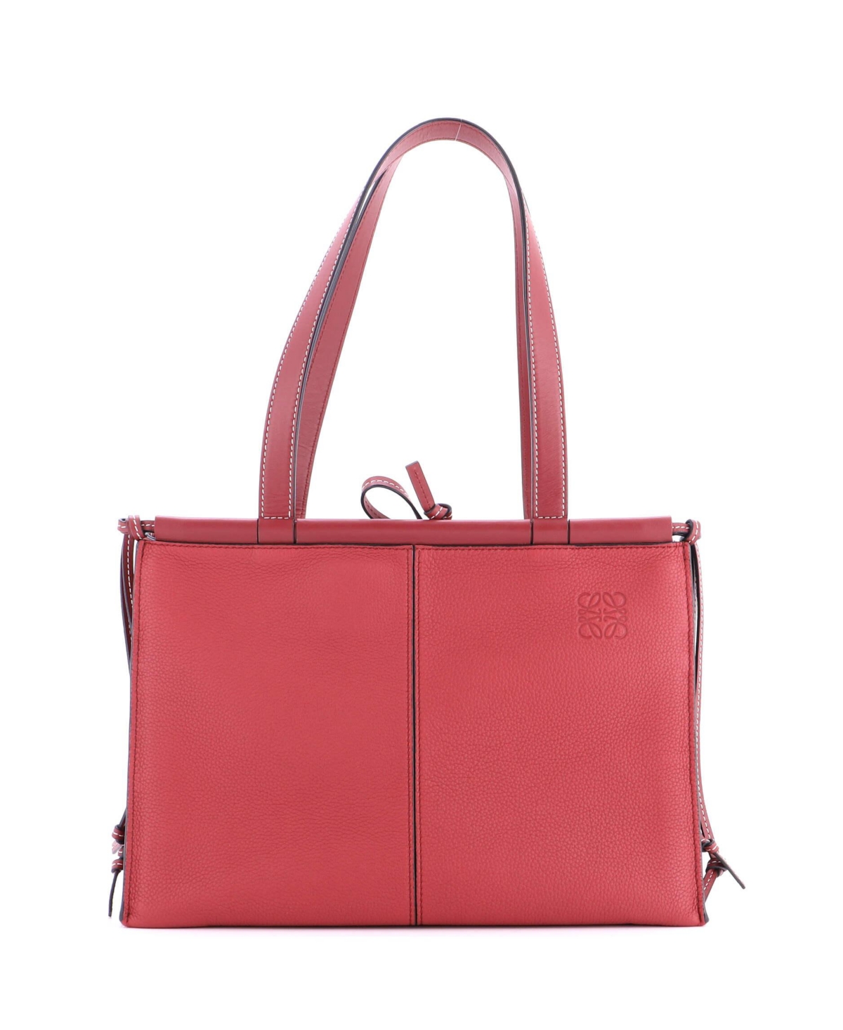 Click here for Pre-Owned Loewe Small Cushion Tote Leather - Red prices