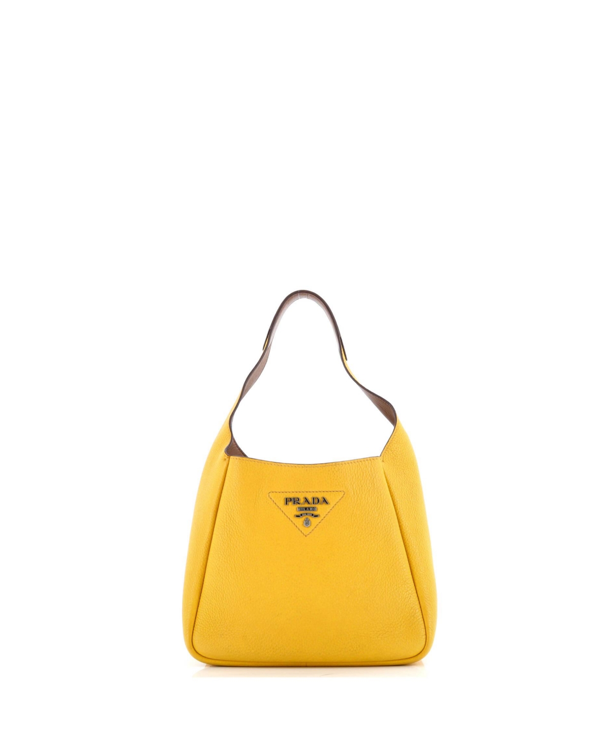 Click here for Pre-Owned Prada Small Dynamique Hobo Vitello Daino... prices