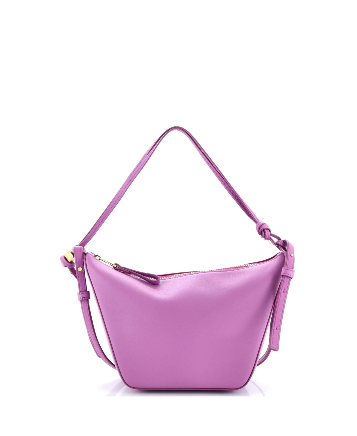Click here for Pre-Owned Loewe Mini Hammock Hobo Leather - Purple prices