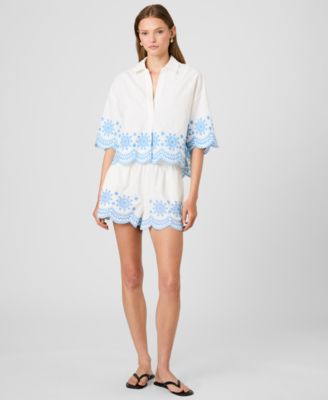 Click here for French Connection Womens Cotton Pull On Shorts Col... prices