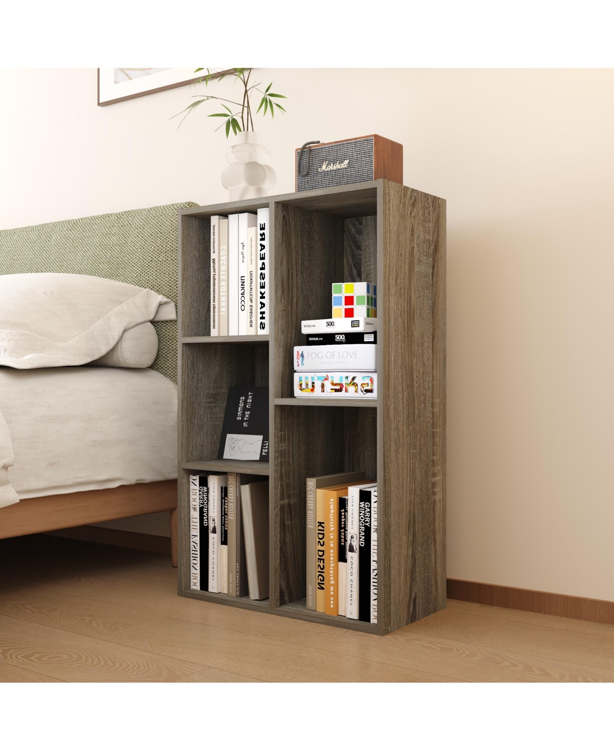 Click here for Homlux 5 Cube Storage Bookshelf Kids Toy Organizer... prices