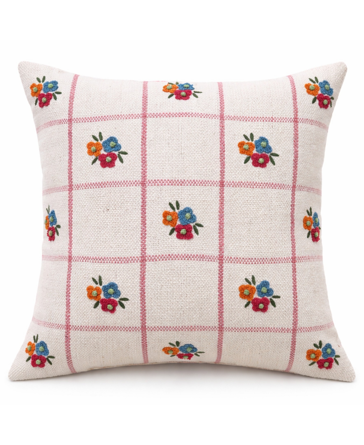 Click here for Vibhsa Daisy Checkerboard Handwoven Floral Check D... prices