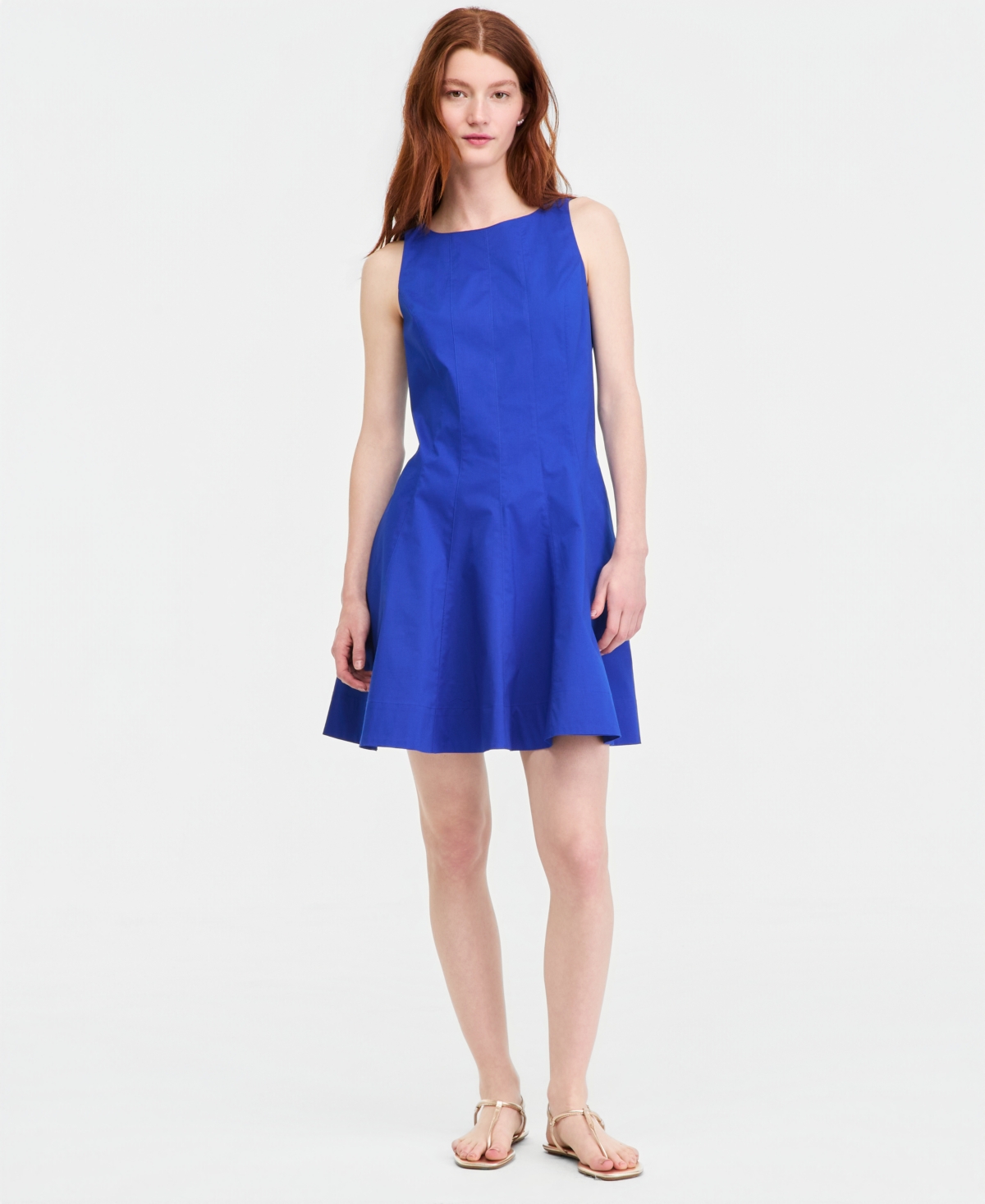 Click here for On 34th Womens Seamed Boat-Neck Sleevelss Mini Dre... prices