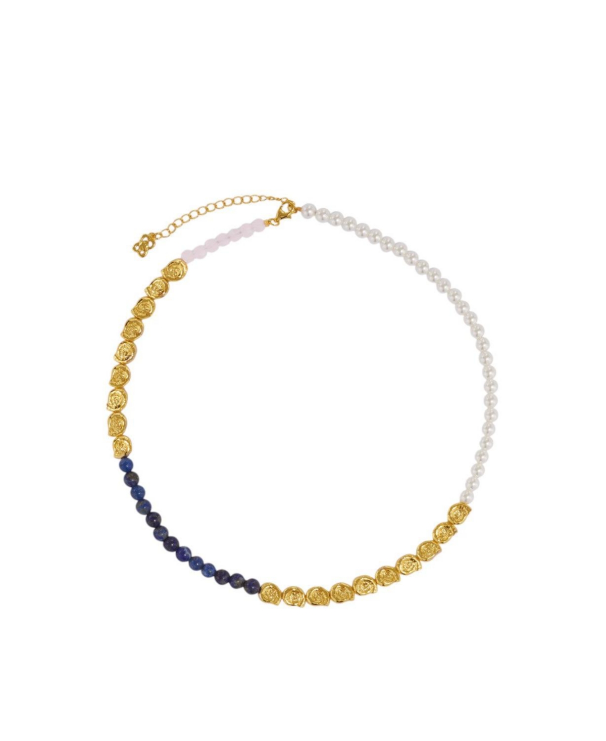 Click here for Ottoman Hands Waterproof Lapis and Pink Jade Beade... prices