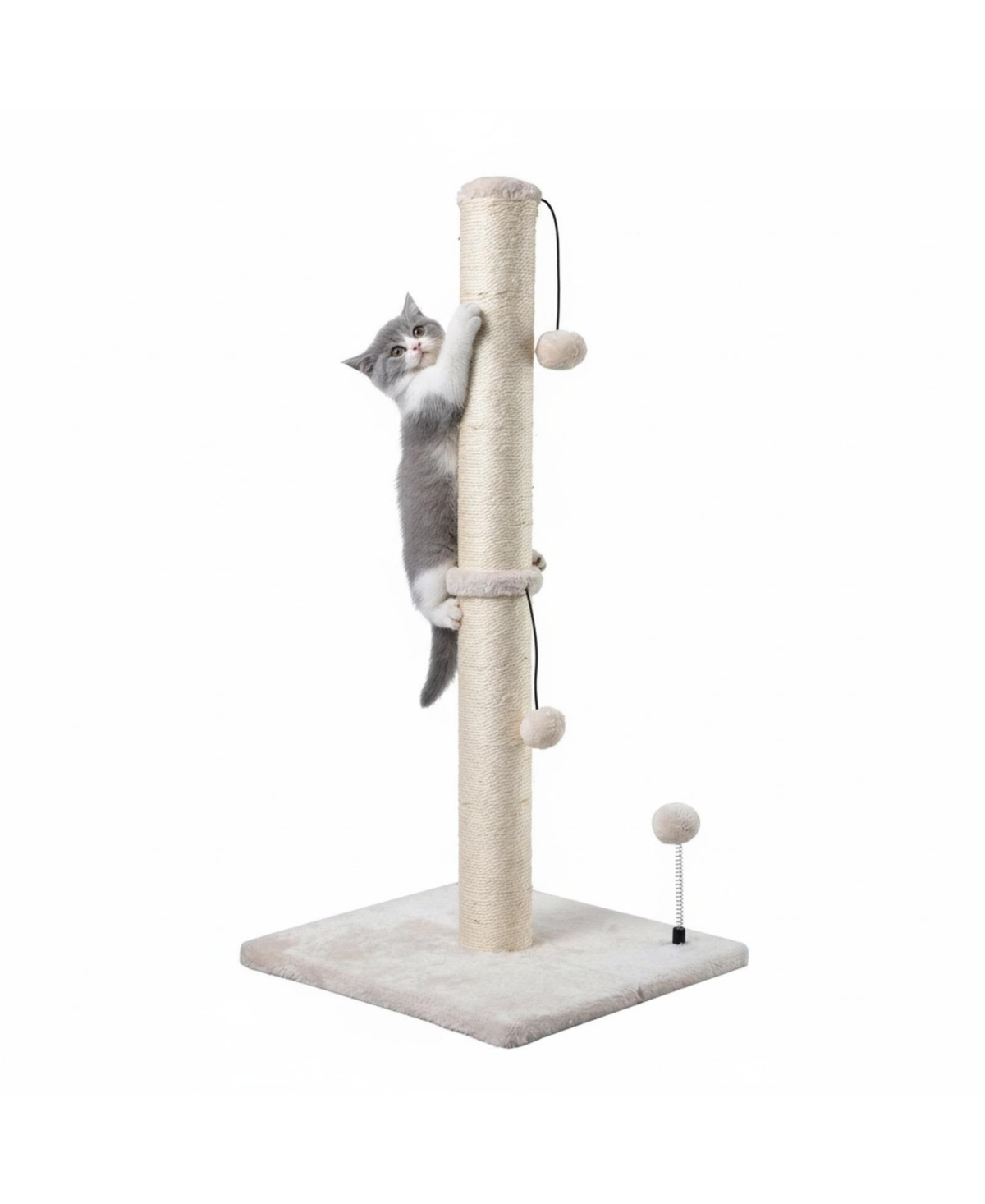 Click here for Aronkl 34" Tall Cat Scratcher Sisal Post Tree... prices