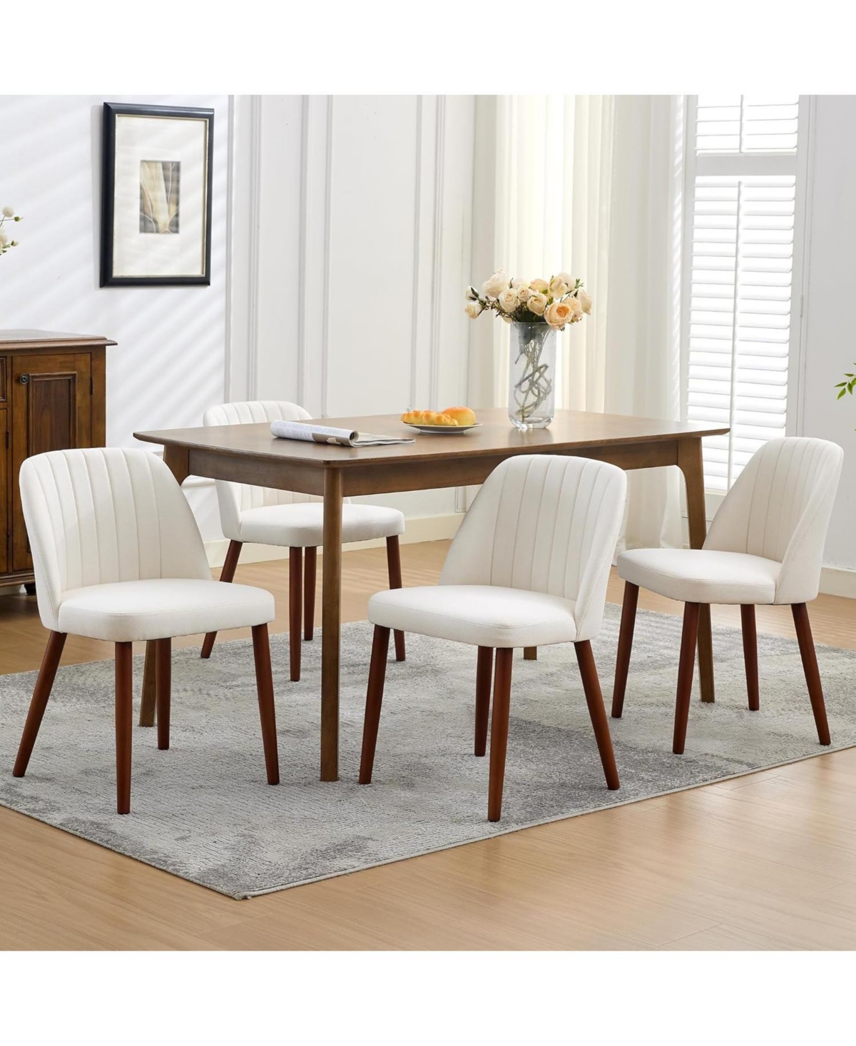 Click here for gaomon Wooden Dining Chairs Set of 4 Upholstered K... prices