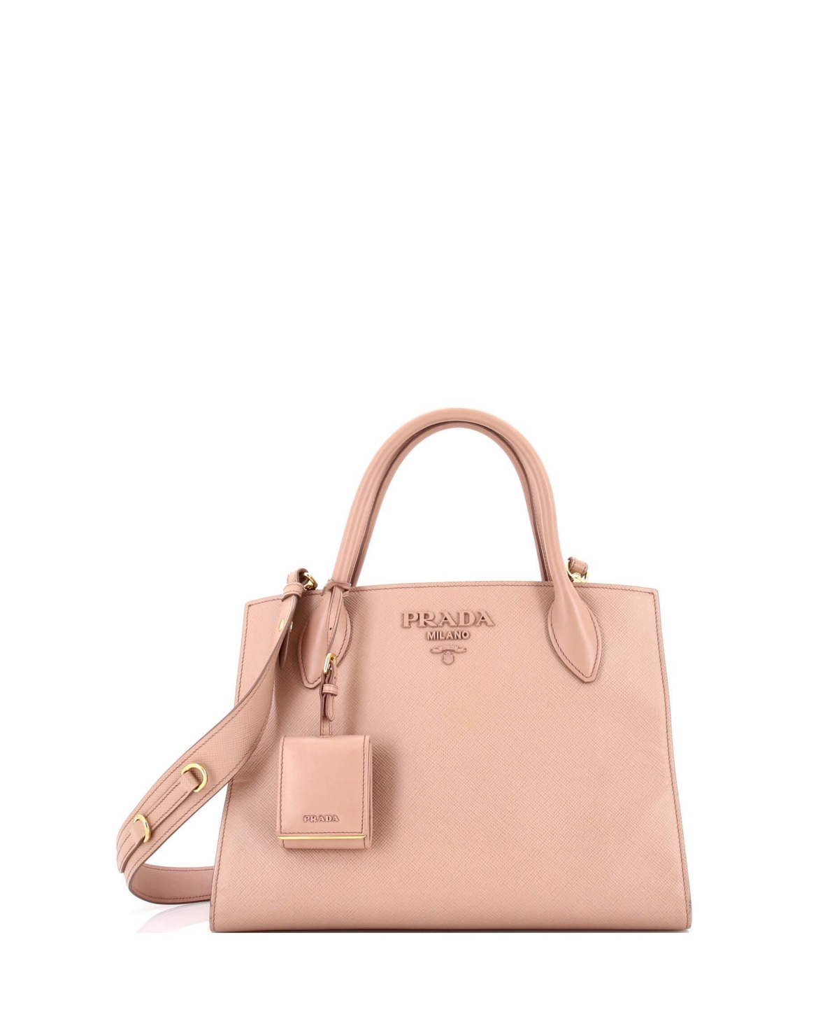 Click here for Pre-Owned Prada Medium Monochrome Tote Saffiano wi... prices