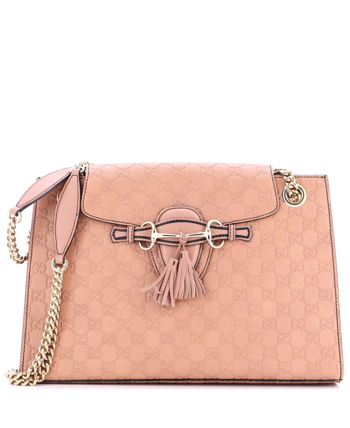 Click here for Pre-Owned Gucci Large Emily Chain Flap Shoulder Ba... prices