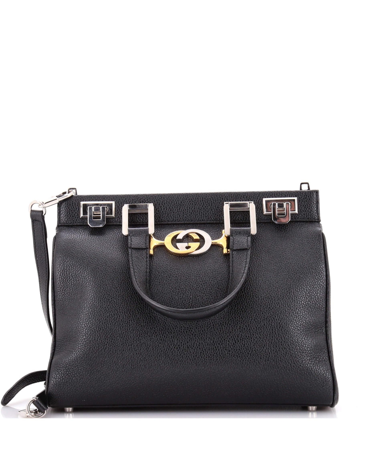 Click here for Pre-Owned Gucci Small Zumi Top Handle Bag Leather... prices