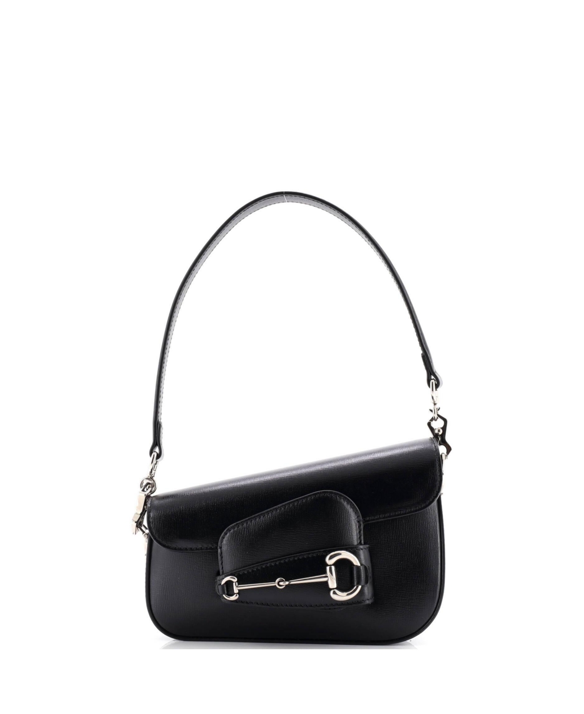 Click here for Pre-Owned Gucci Mini Horsebit 1955 Asymmetric Shou... prices