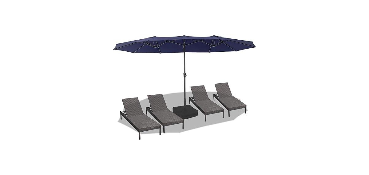 Click here for gaomon 15 ft Double Sided Rectangular Patio Umbrel... prices