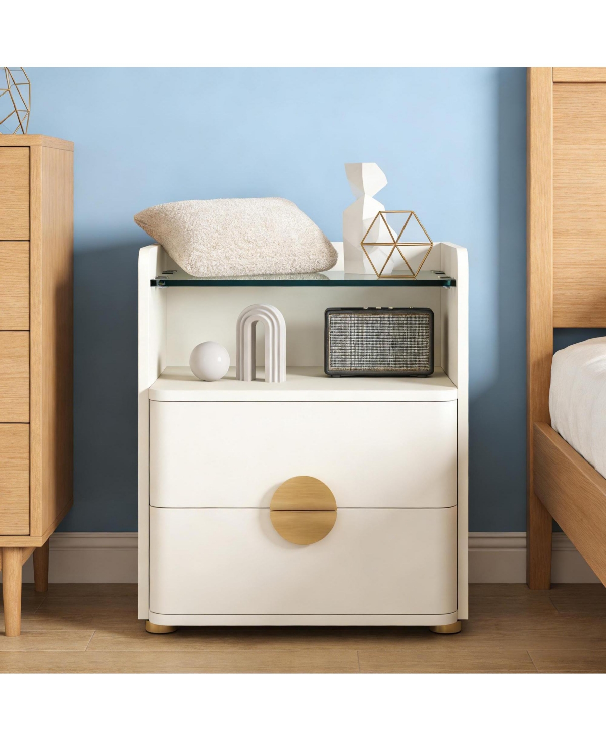 Click here for Rainsken 2-Drawer Nightstand  Modern Wood Bedside... prices