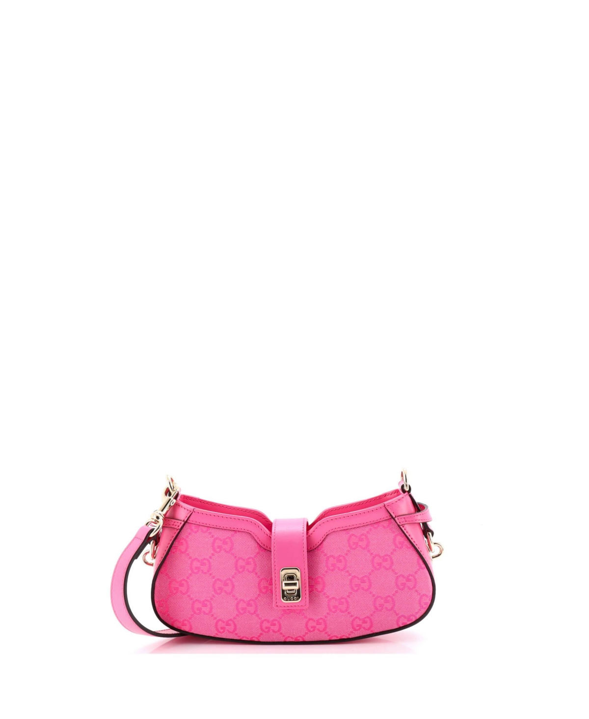 Click here for Pre-Owned Gucci Mini Moon Side Shoulder Bag Gg Can... prices