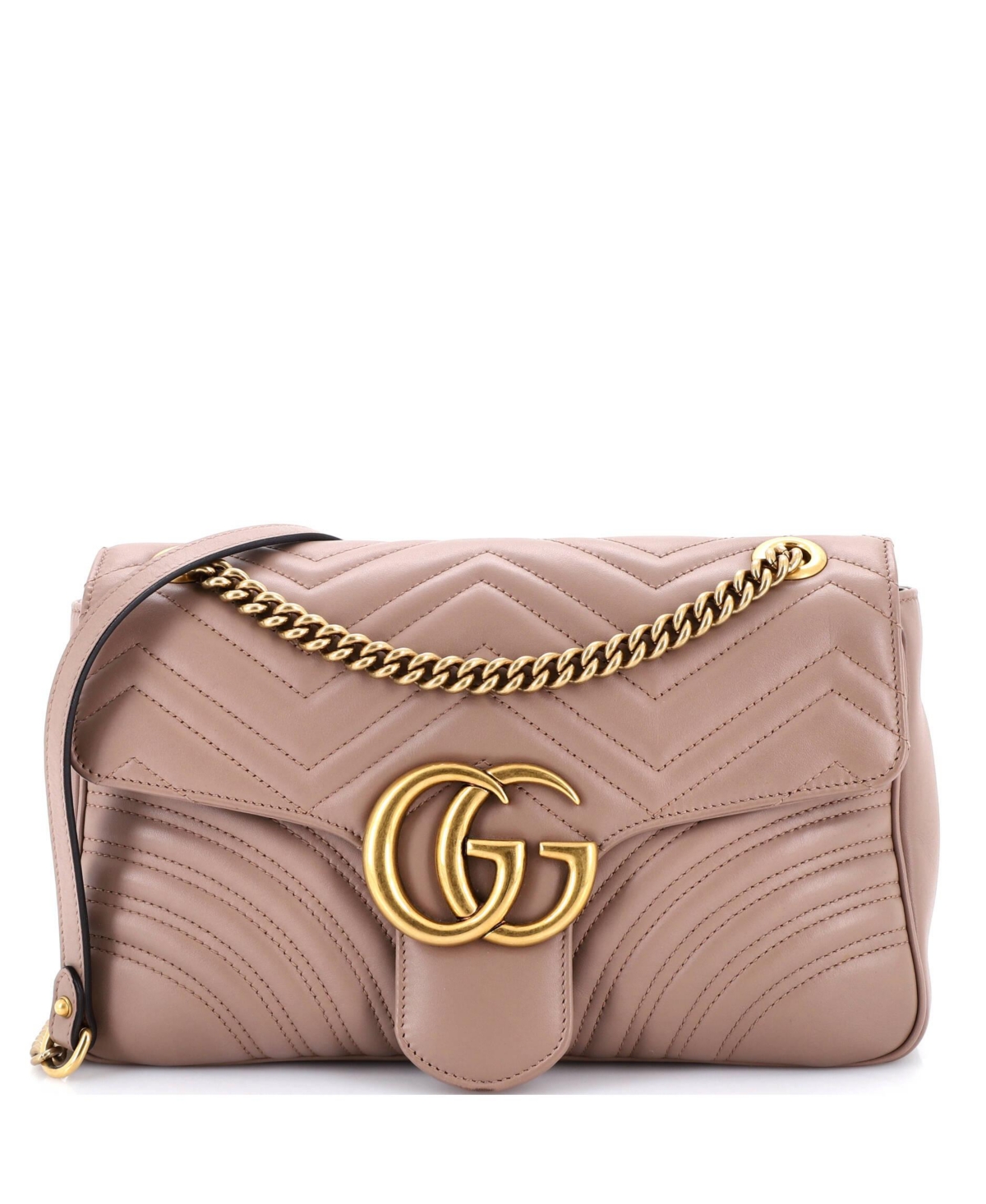 Click here for Pre-Owned Gucci Medium Gg Marmont Flap Bag Matelas... prices