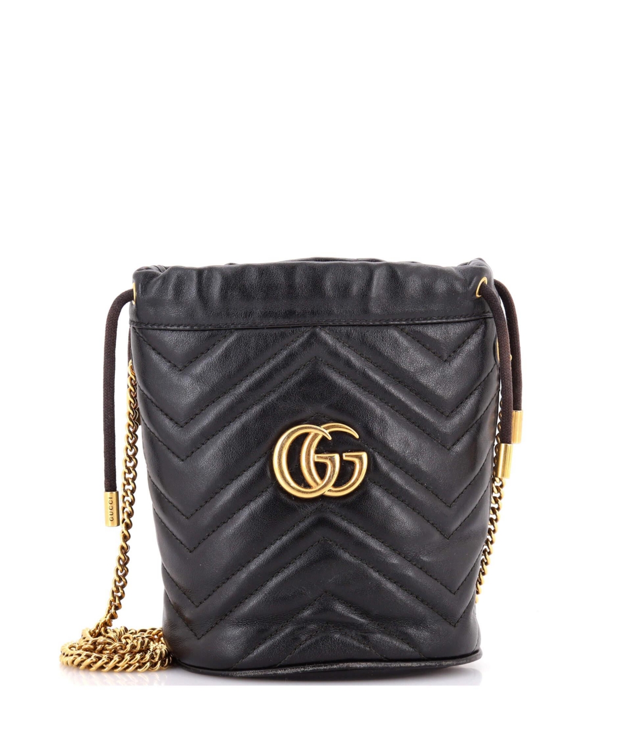 Click here for Pre-Owned Gucci Mini Gg Marmont Bucket Bag Matelas... prices