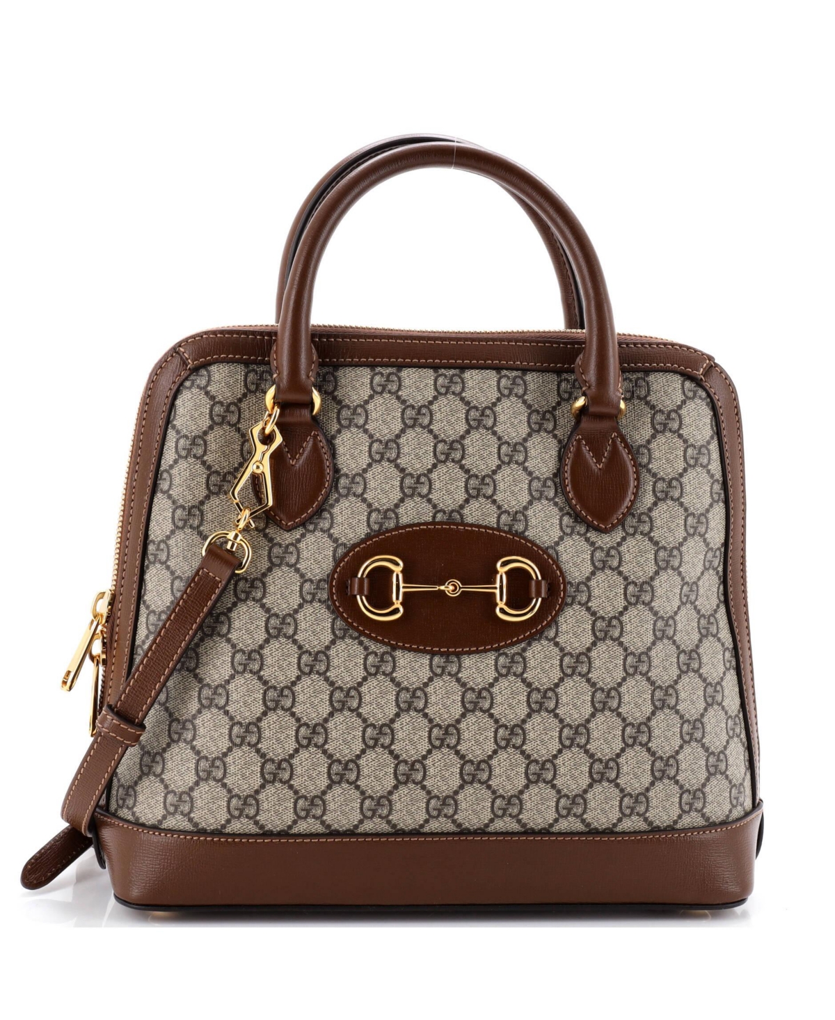 Click here for Pre-Owned Gucci Medium Horsebit 1955 Top Handle Ba... prices