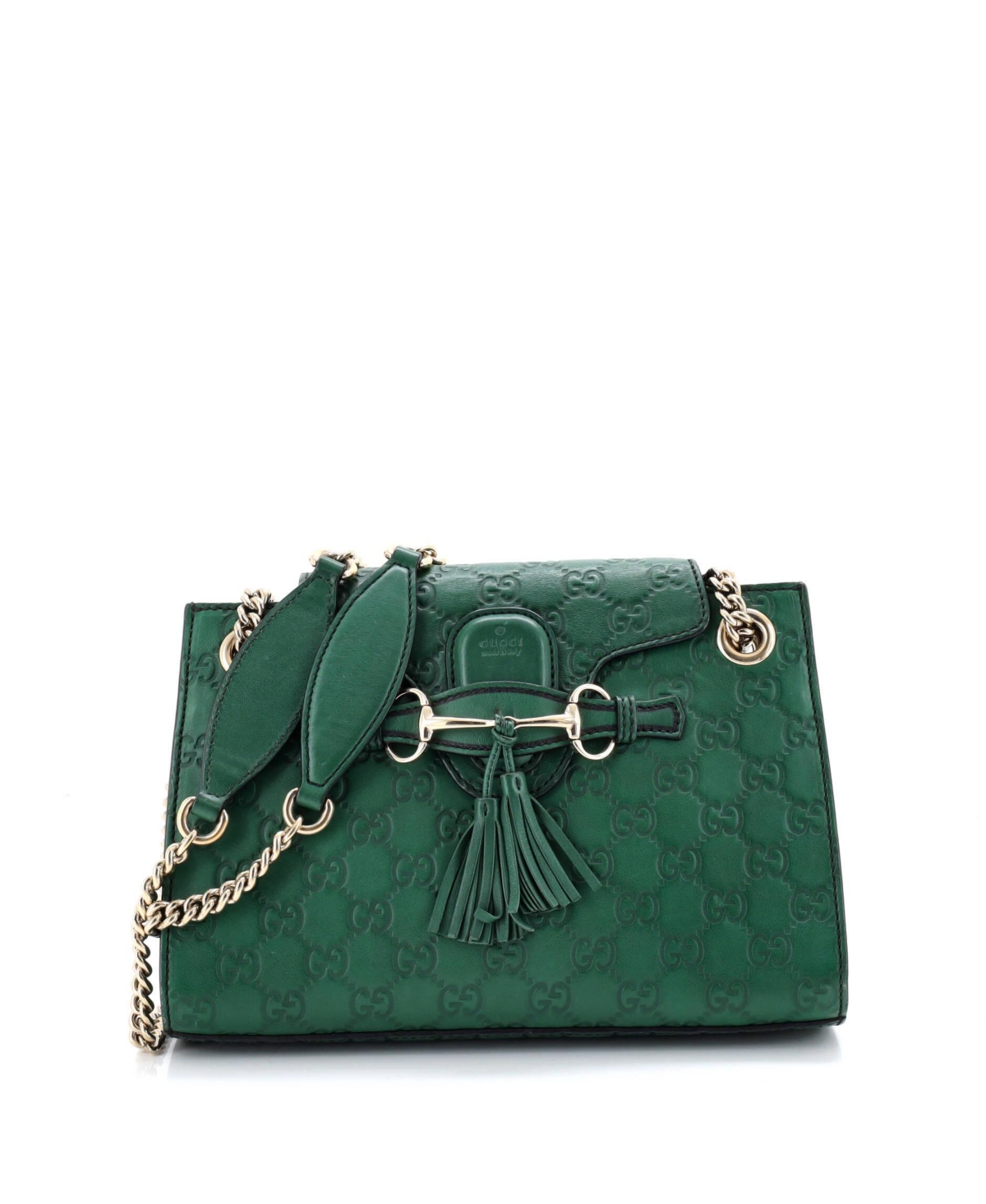 Click here for Pre-Owned Gucci Small Emily Chain Flap Shoulder Ba... prices