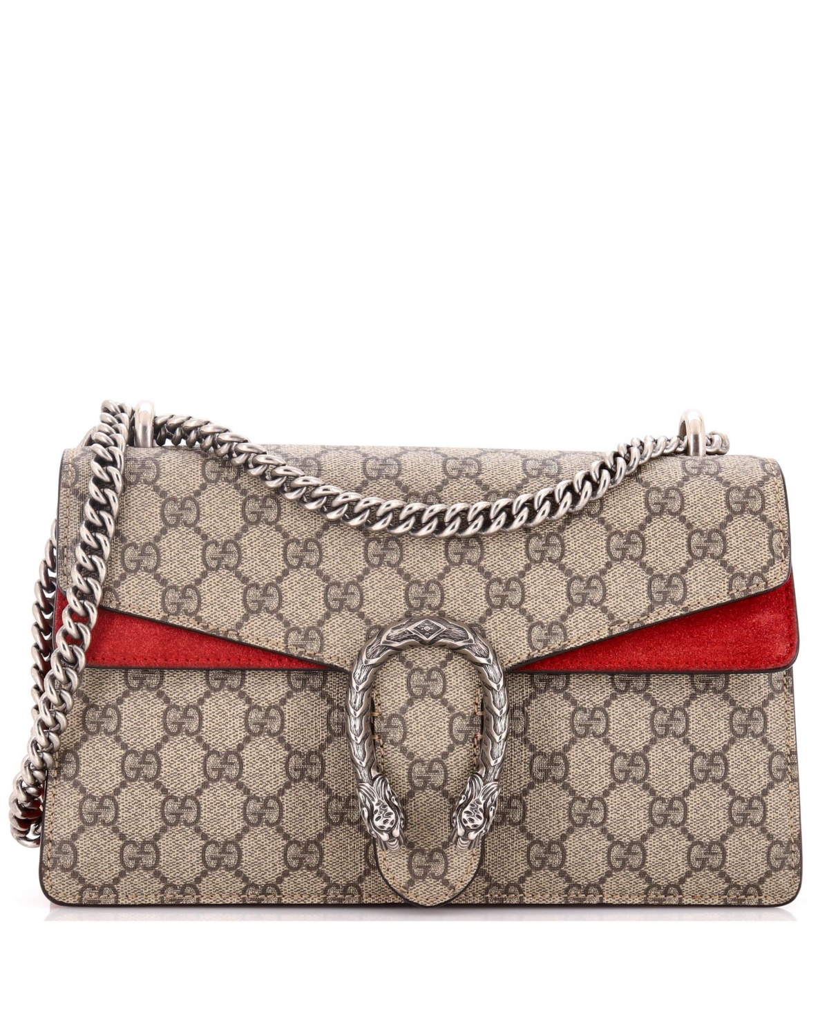 Click here for Pre-Owned Gucci Medium Dionysus Bag Gg Coated Canv... prices