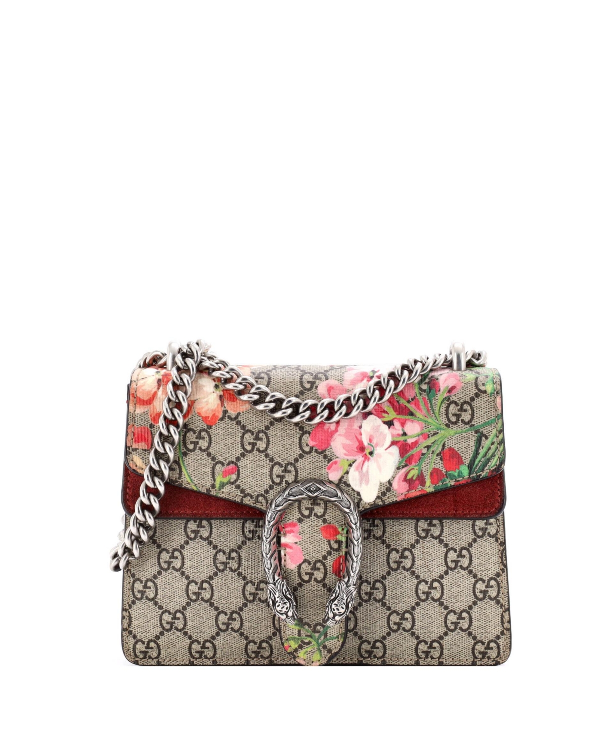 Click here for Pre-Owned Gucci Mini Dionysus Bag Blooms Print Gg... prices