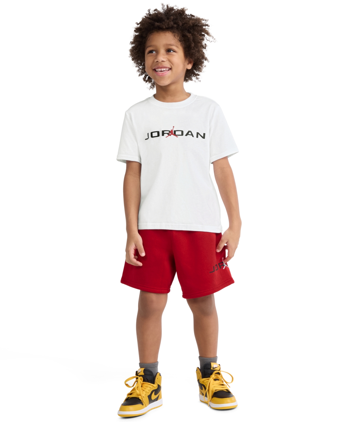 Click here for Jordan Boys 4-7X Stretch T-Shirt & Shorts  2-Piece... prices