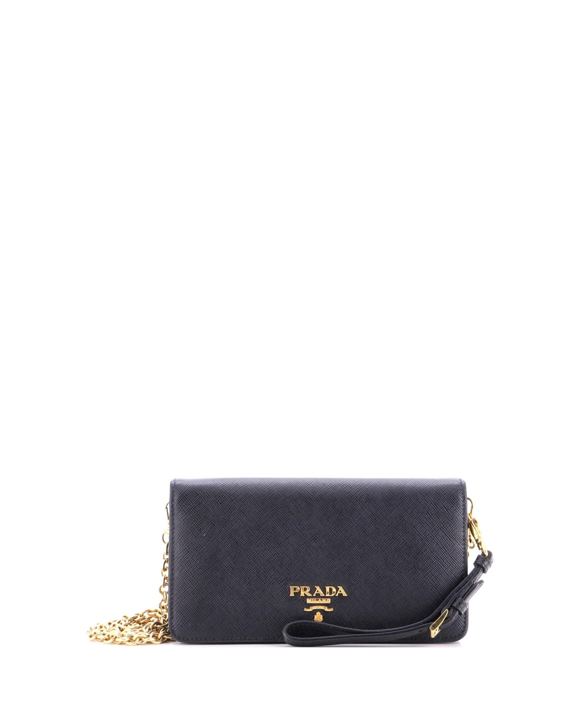 Click here for Pre-Owned Prada Mini Wristlet Wallet on Chain Saff... prices