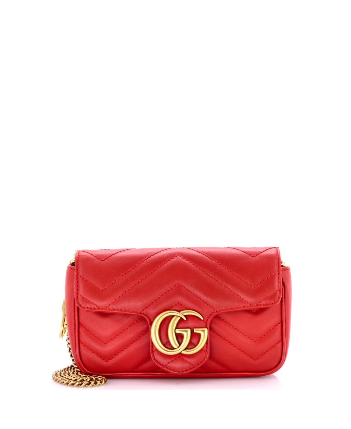 Click here for Pre-Owned Gucci Super Mini Gg Marmont Flap Bag Mat... prices