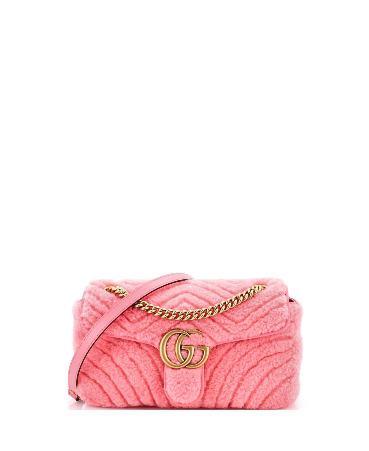 Click here for Pre-Owned Gucci Small Gg Marmont Flap Bag Matelass... prices
