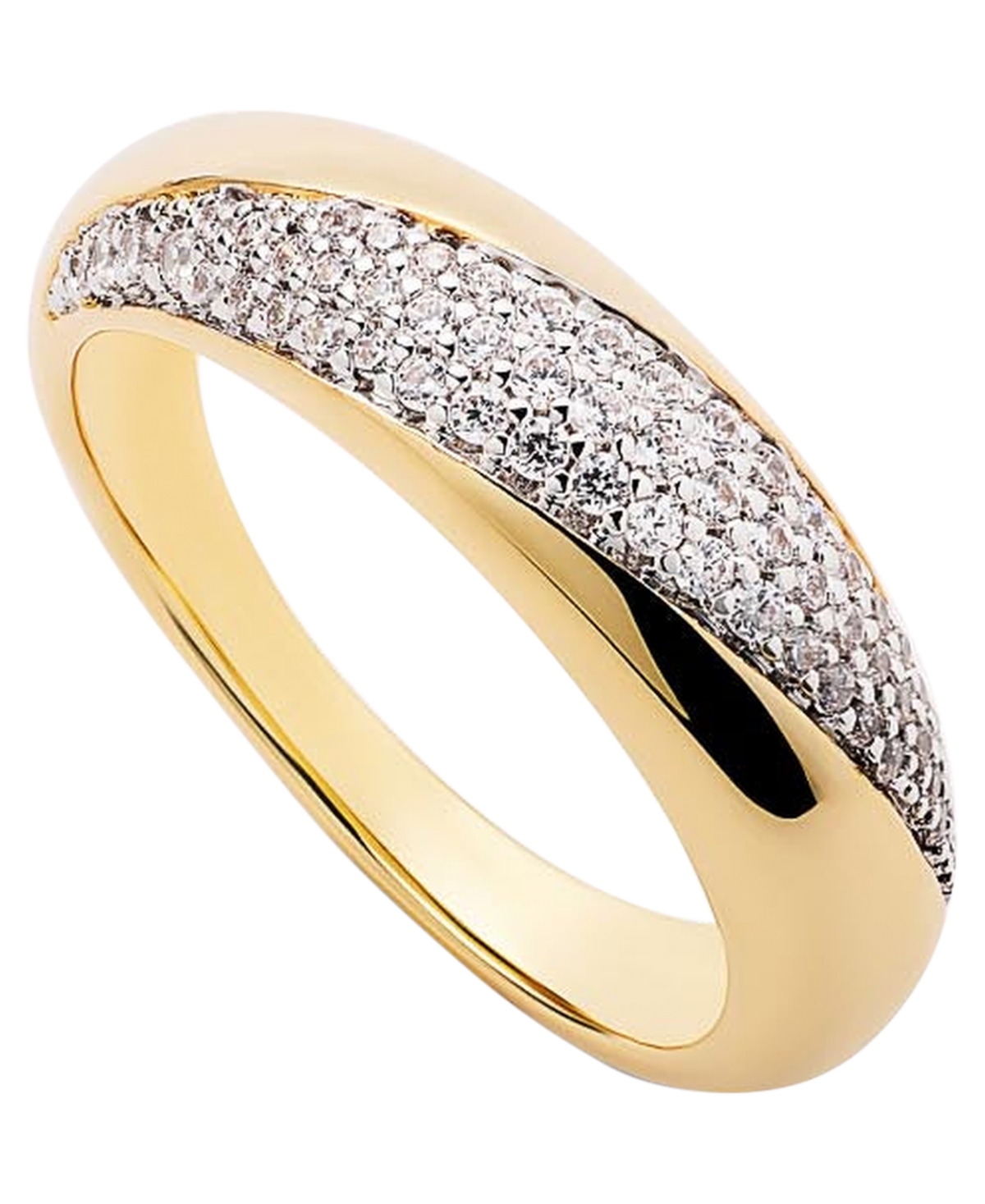 Click here for Ana Luisa 14k Gold-Plated Kira Dome Band Ring - Go... prices