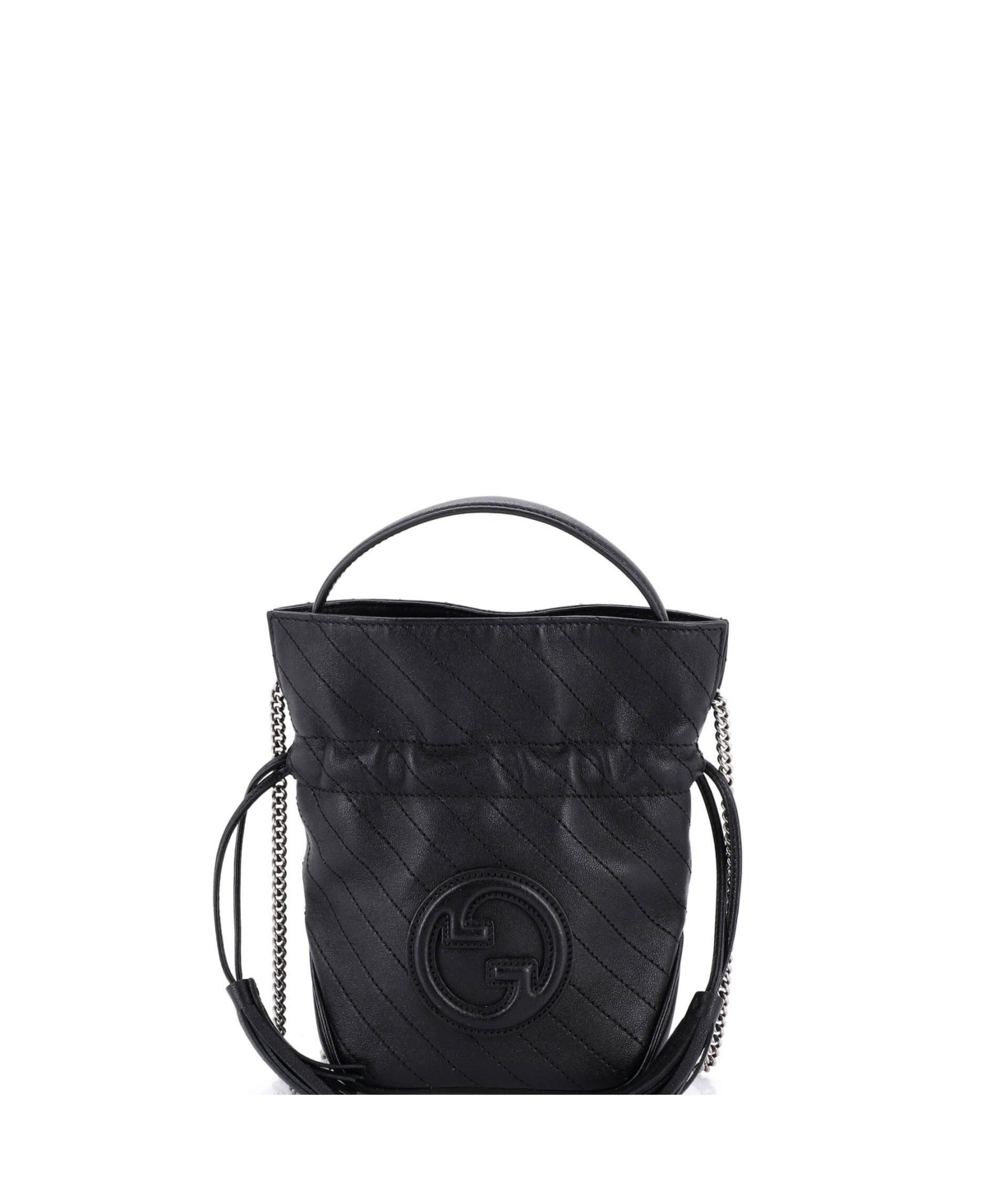 Click here for Pre-Owned Gucci Mini Blondie Nm Bucket Bag Diagona... prices