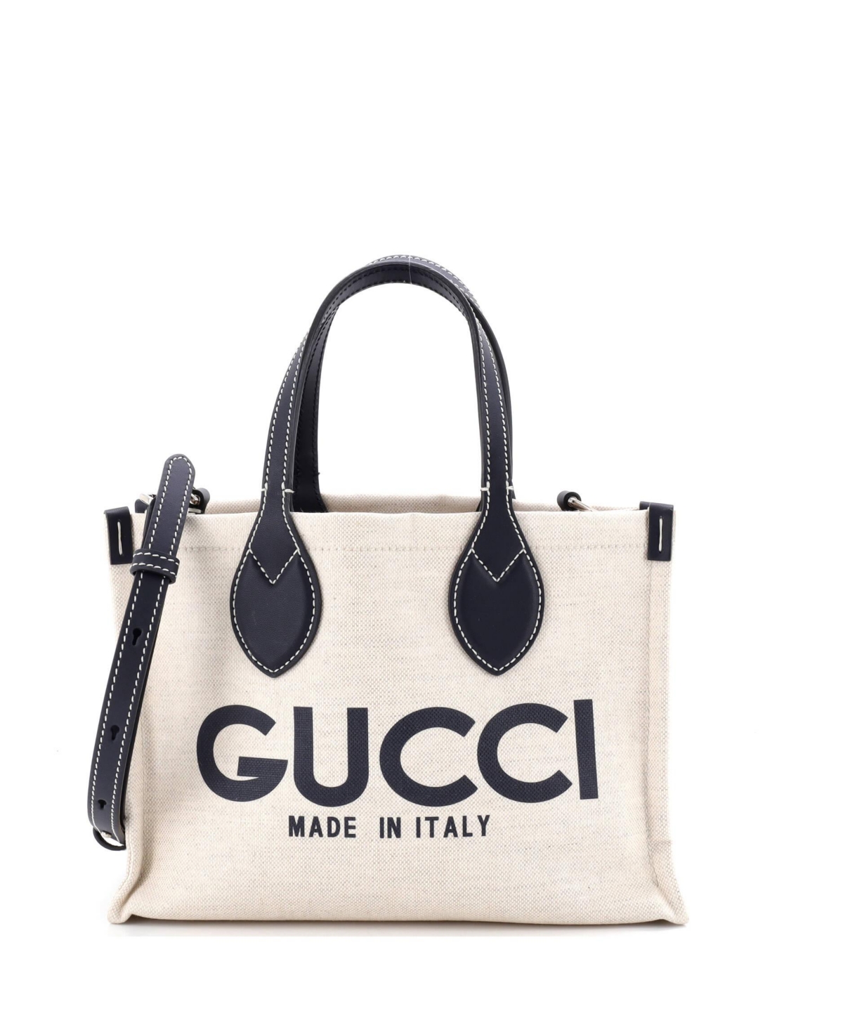Click here for Pre-Owned Gucci Small Logo Shopper Tote Printed Ca... prices