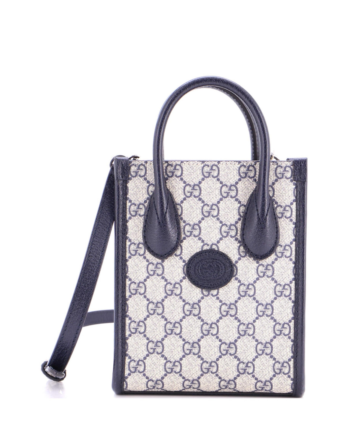 Click here for Pre-Owned Gucci Mini Interlocking G Patch Tote Gg... prices