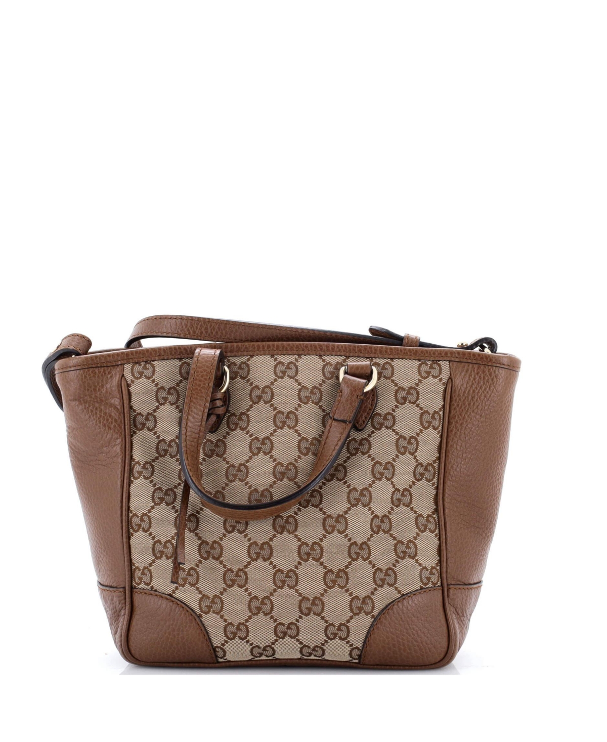 Click here for Pre-Owned Gucci Small Bree Convertible Tote Gg Can... prices