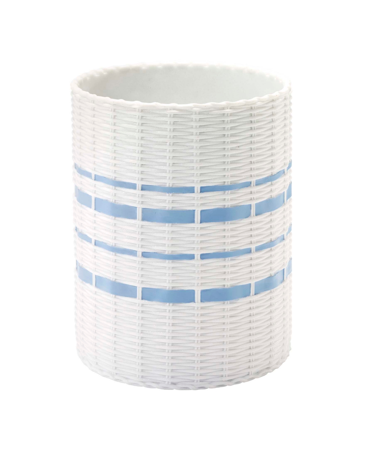 Click here for Izod Savannah 10 Decorative Wastebasket - Blue prices