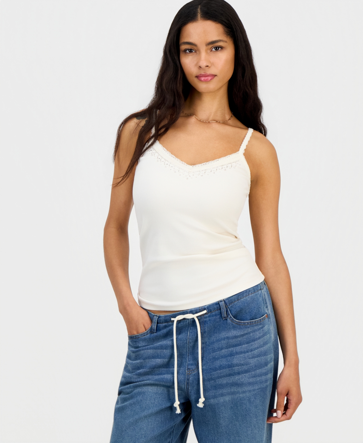 Click here for Sincerely Jules Juniors Beaded-Trim Y2K Camisole -... prices