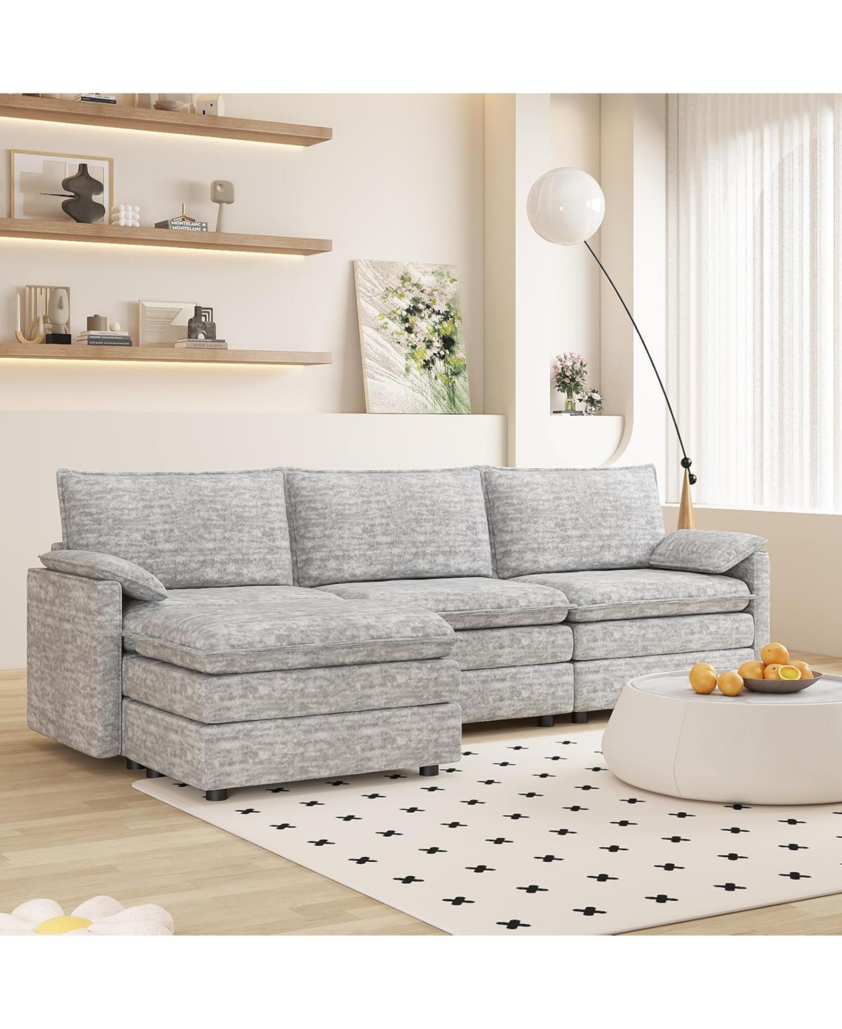 Click here for gaomon 108" Modular Sectional Couch  Comfy Cl... prices