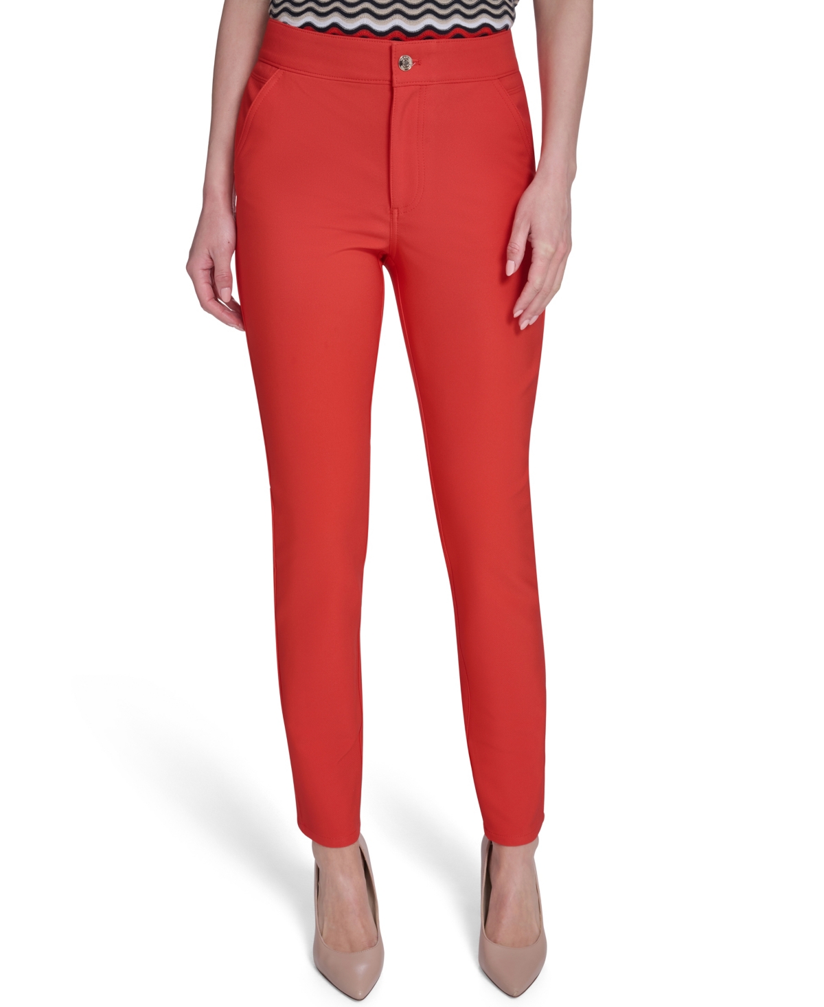 Click here for Tommy Hilfiger Womens Mid-Rise Fit Solution Skinny... prices