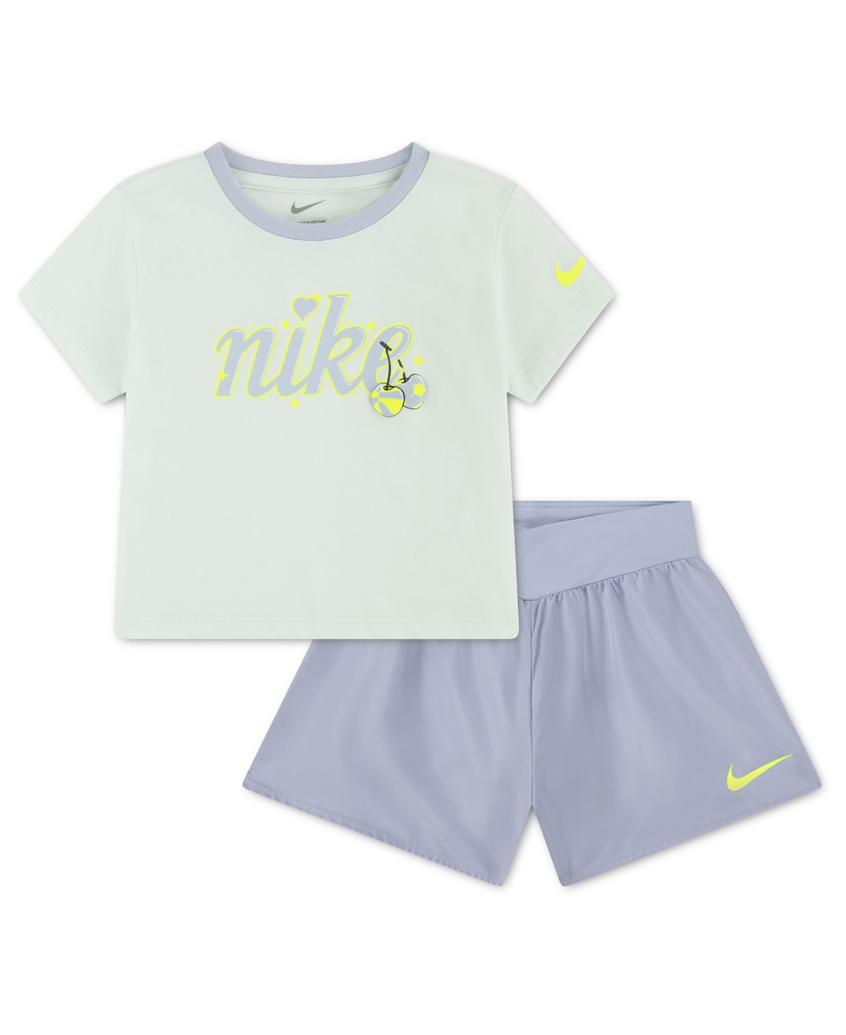 Click here for Nike Girls Toddler 2T-4T Crewneck T-Shirt and Cros... prices
