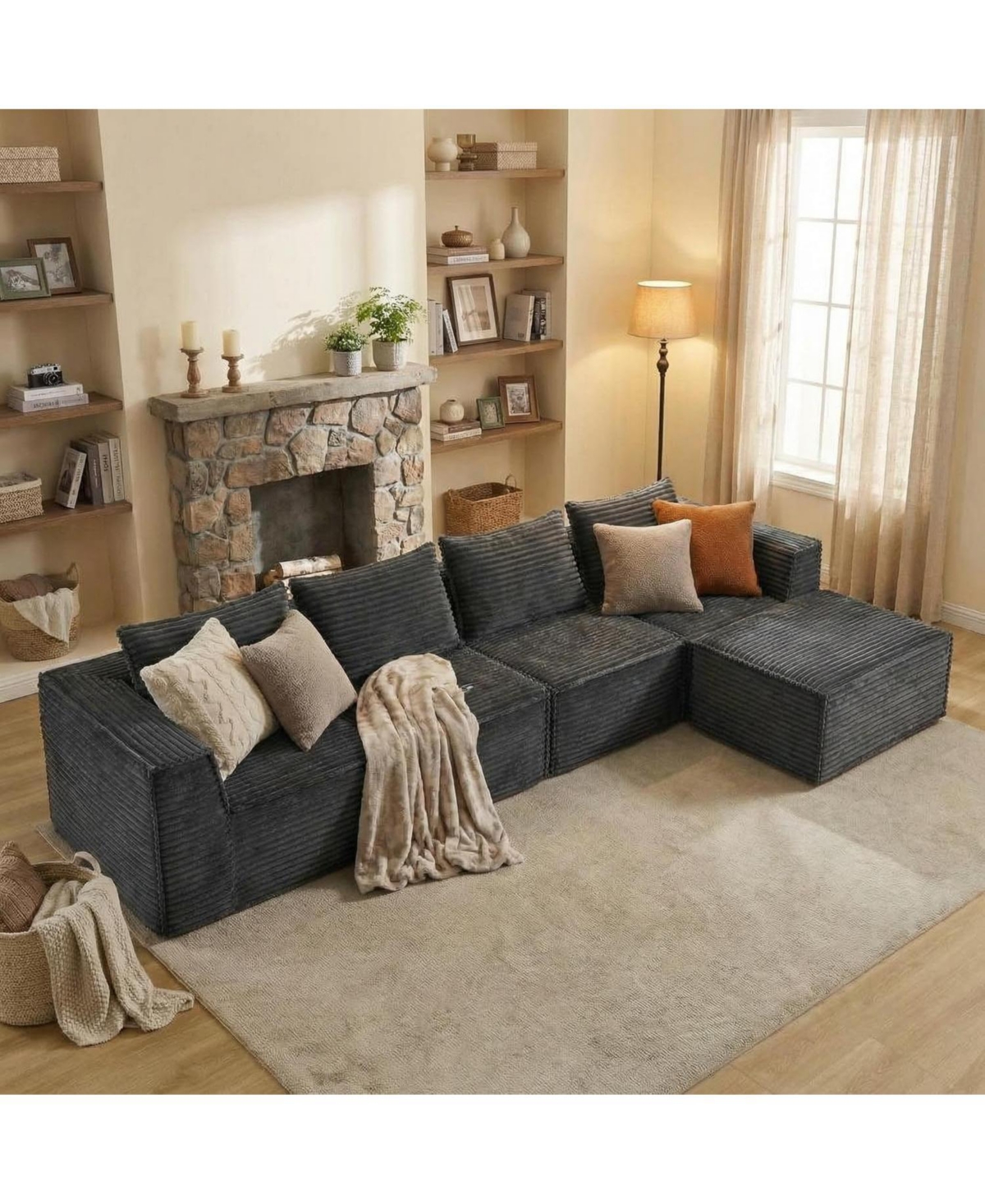 Click here for gaomon 137 Cloud Sectional Sofa  L-Shaped Modular... prices