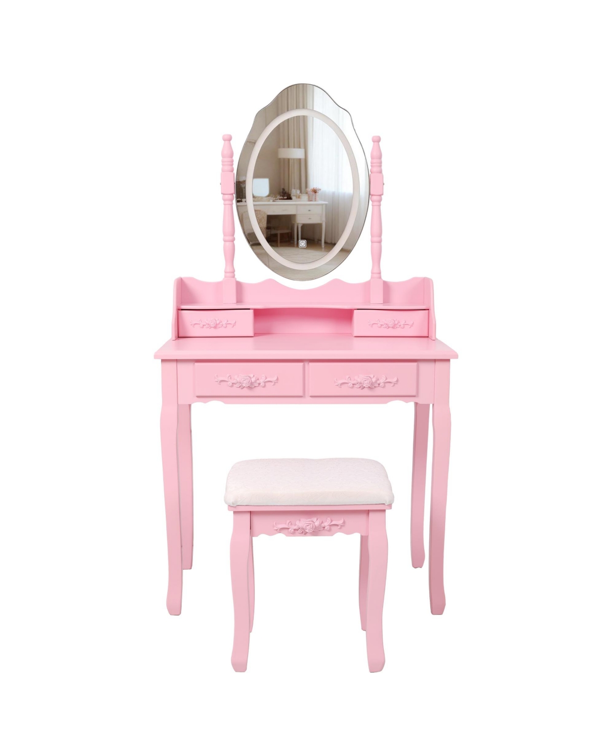 Click here for Rainsken Princess Vanity Desk Set - Wooden Makeup... prices