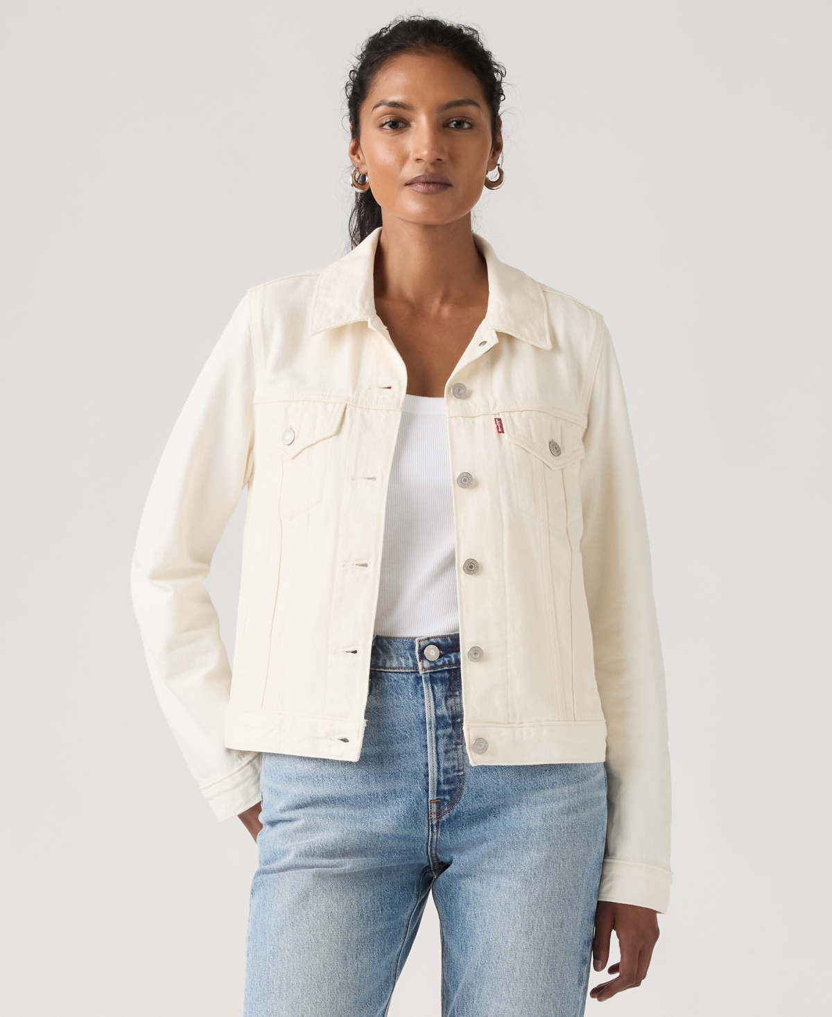 Click here for Levis Womens Original Cotton Denim Trucker Jacket... prices