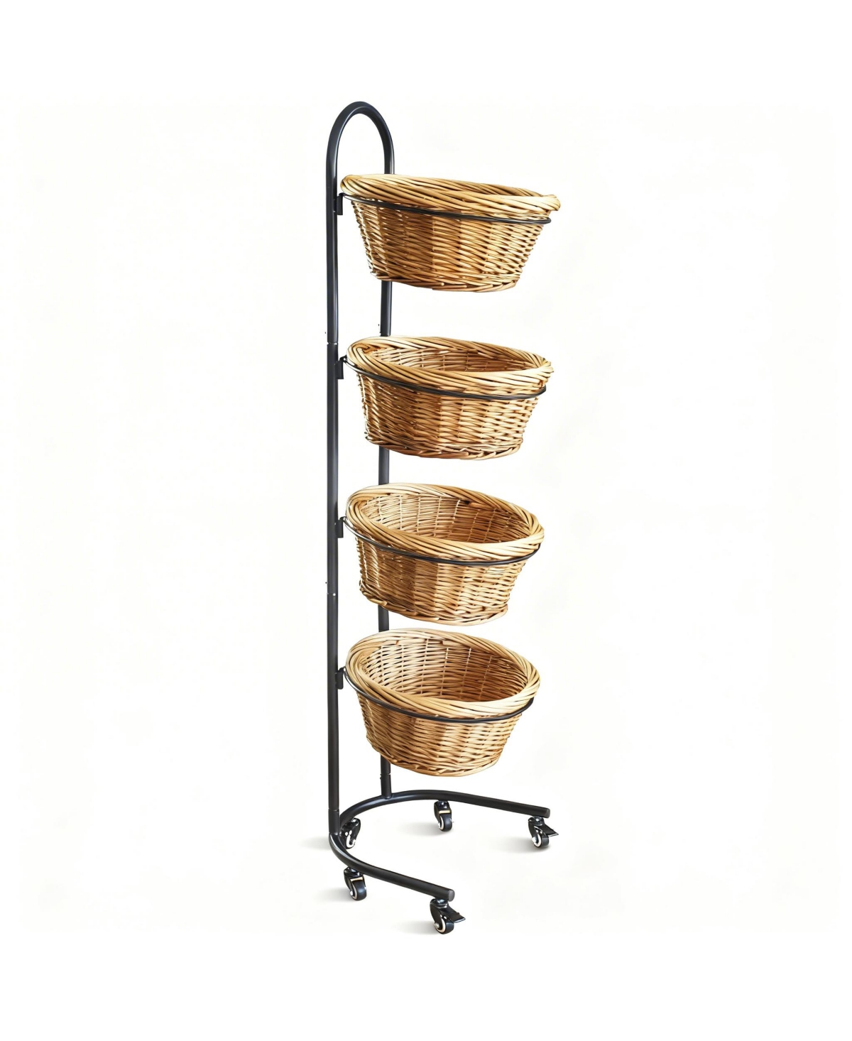 Click here for Yigii 4 Tier Metal Display shelves with Wheels Sig... prices