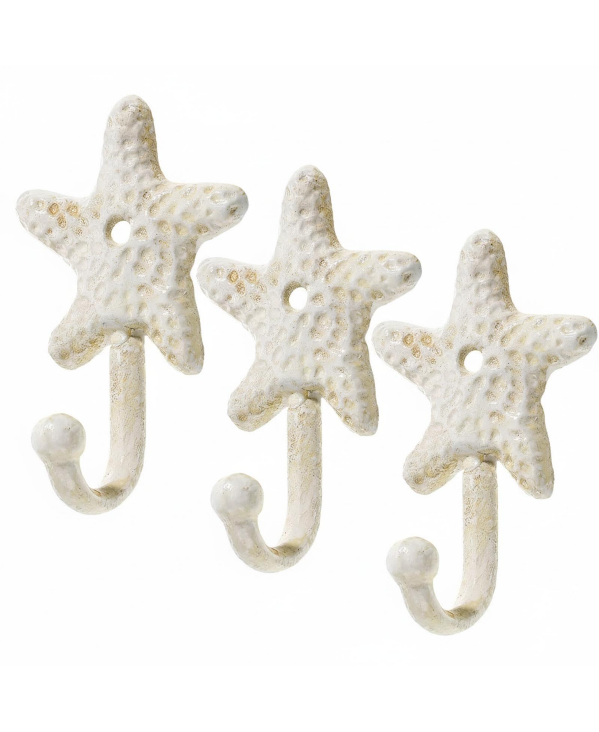 Click here for Yigii 3pcs Cast Iron Starfish Wall Hooks Nautical... prices