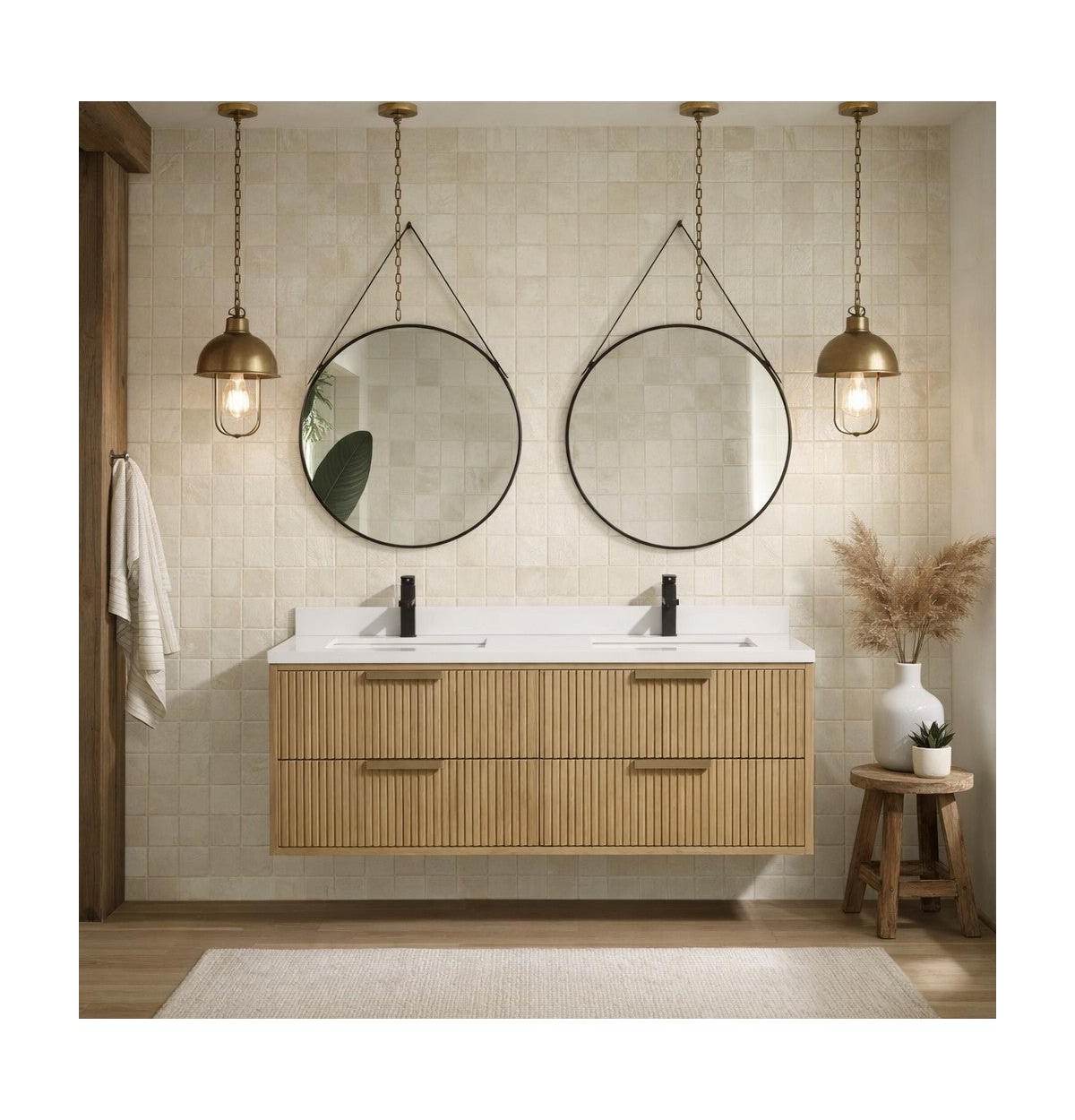 Click here for Ari Bath Diego 55" Floating Bathroom Vanity W... prices