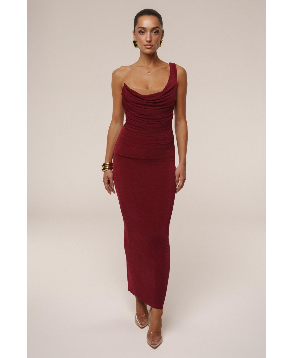 Click here for Jluxlabel Womens Slinky Krishna One Shoulder Maxi... prices