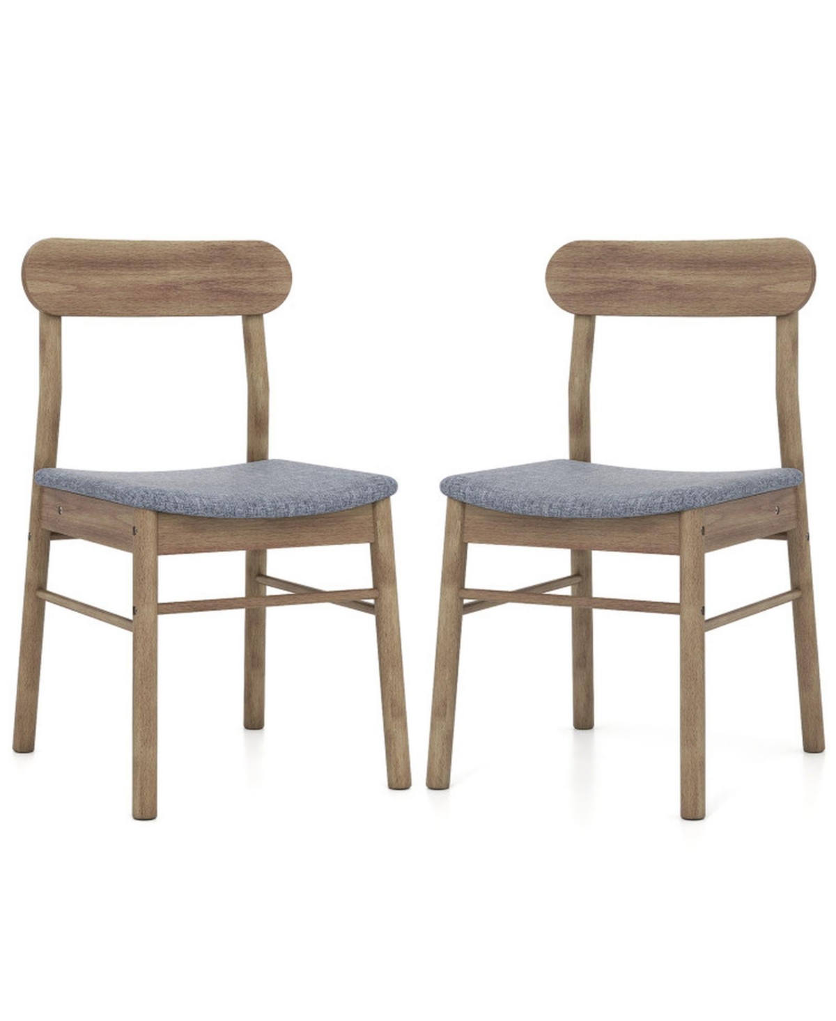 Click here for Gouun Set of 2 Fabric Upholstered Armless Dining C... prices