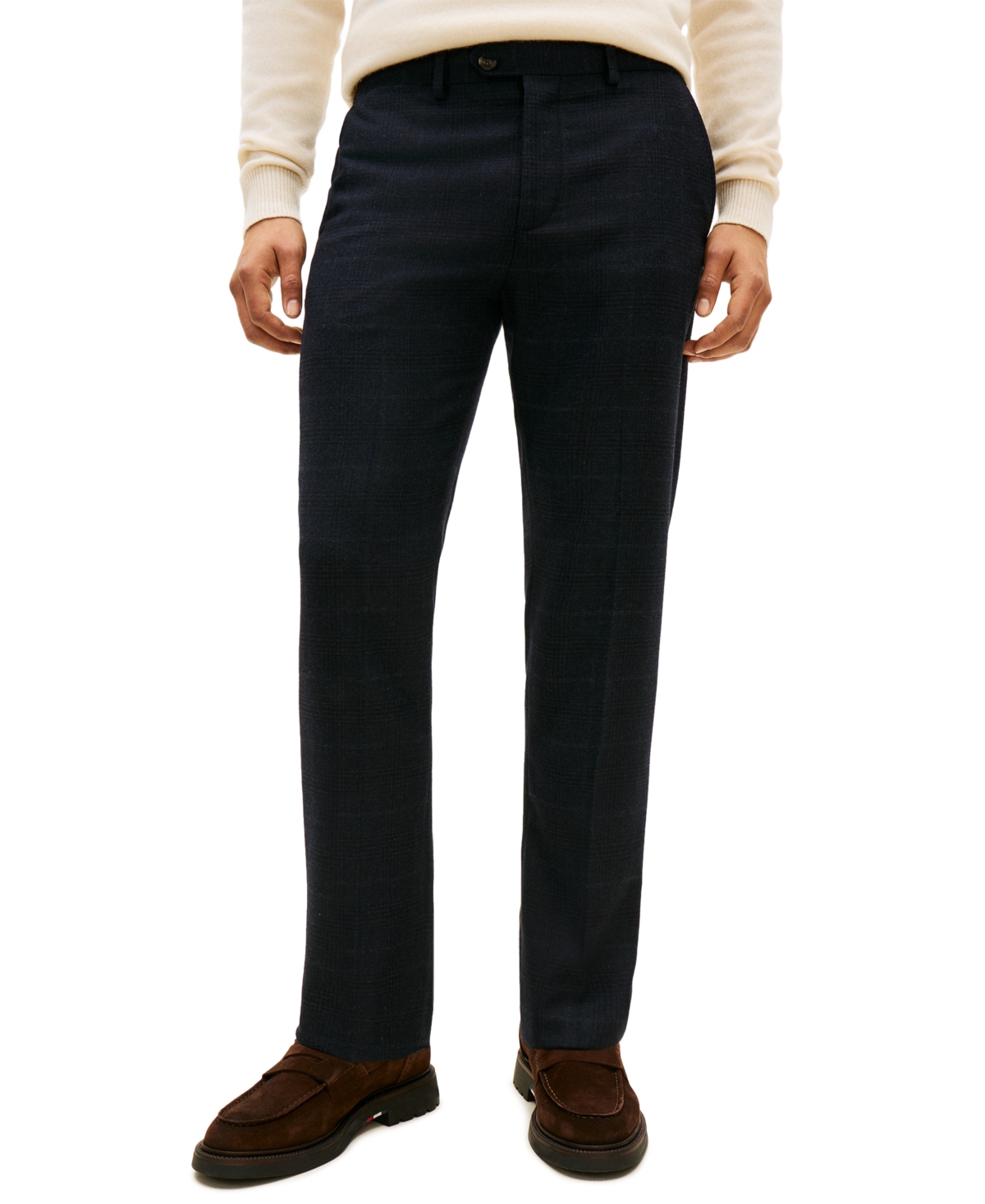 Click here for Tommy Hilfiger Mens Tonal Check Design Straight Le... prices