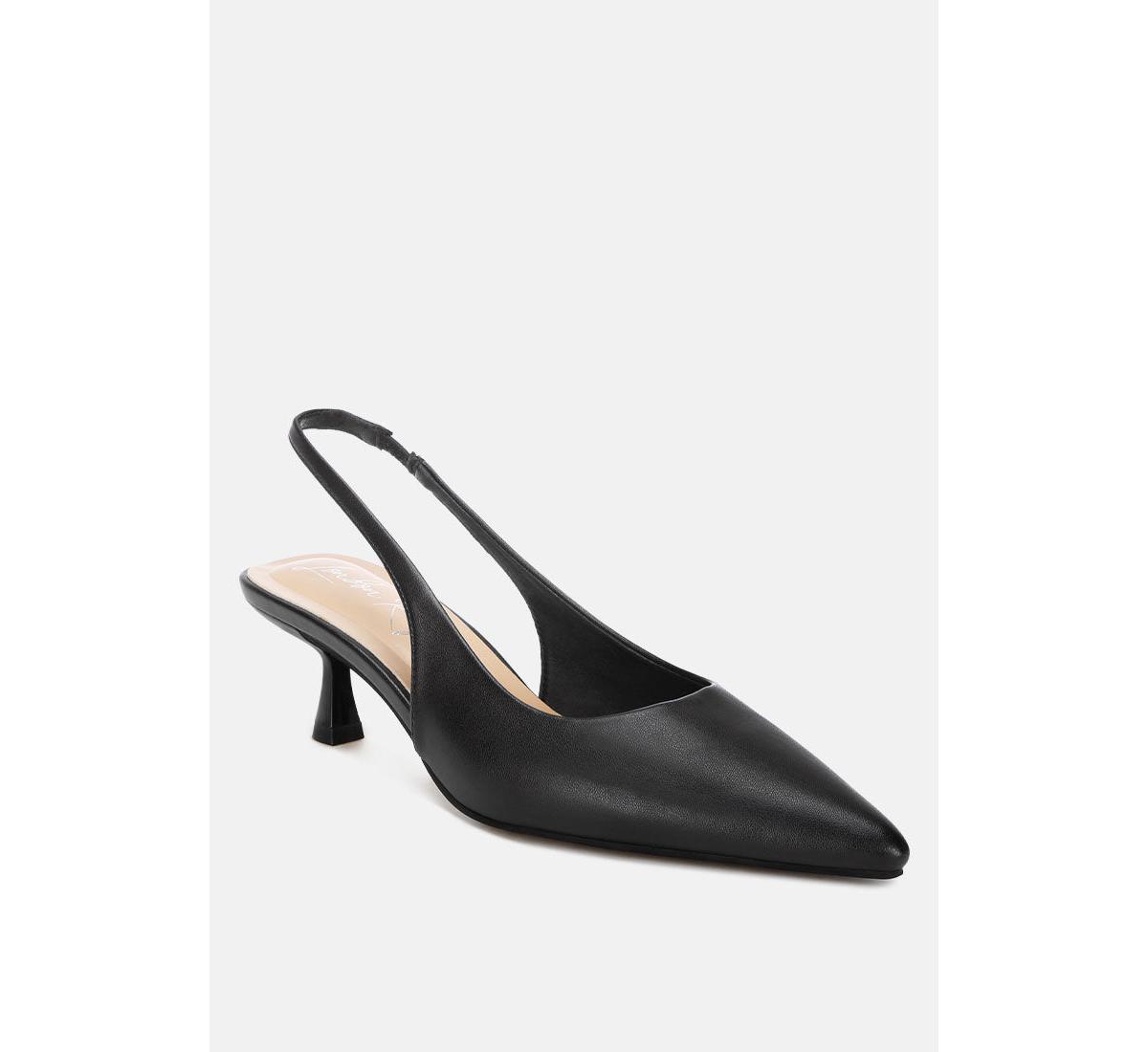 Click here for London Rag Womens Shala Kitten Heel Slingbacks - B... prices