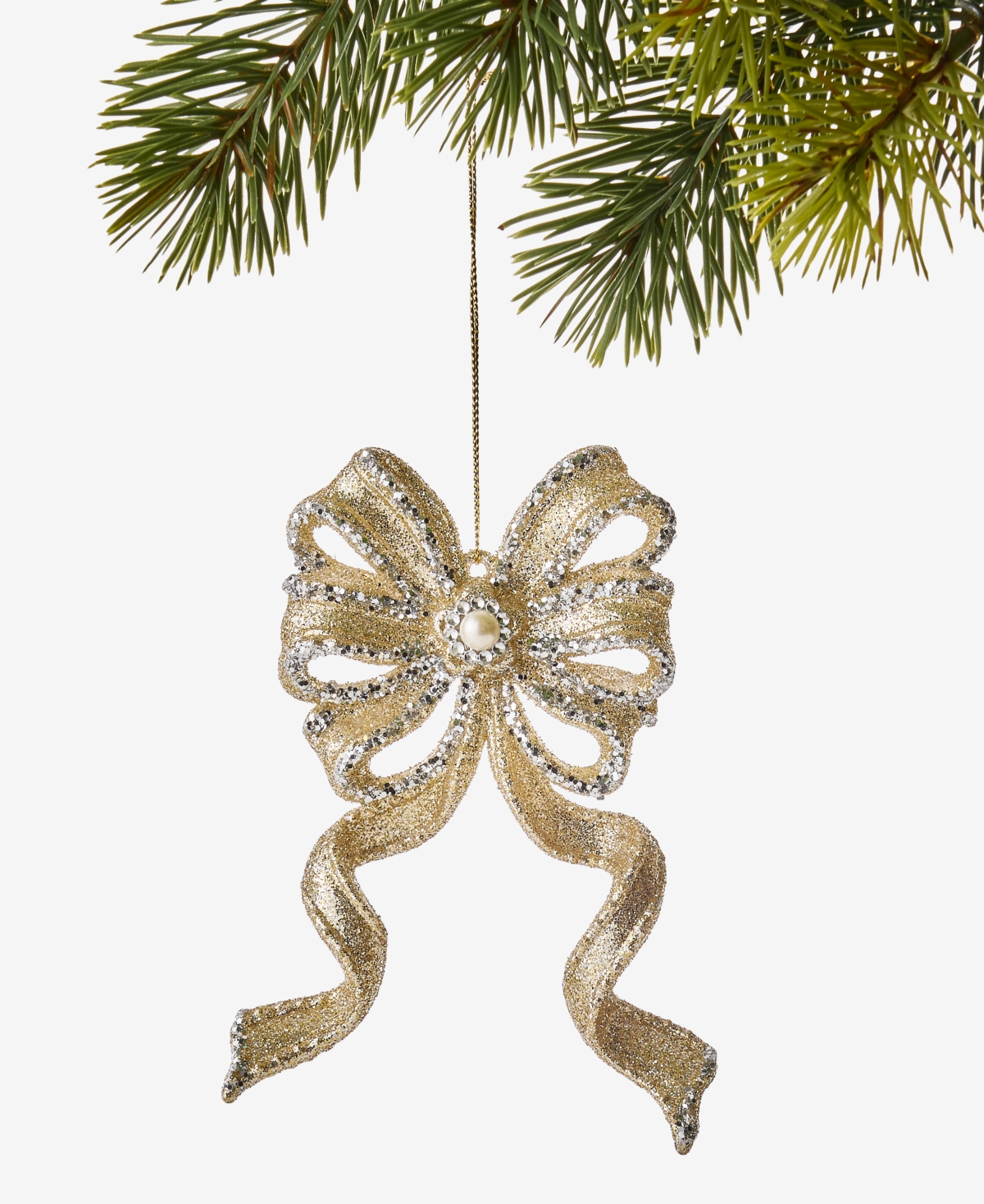 Click here for Holiday Lane Christmas Glitters Bow Ornament  Macy... prices