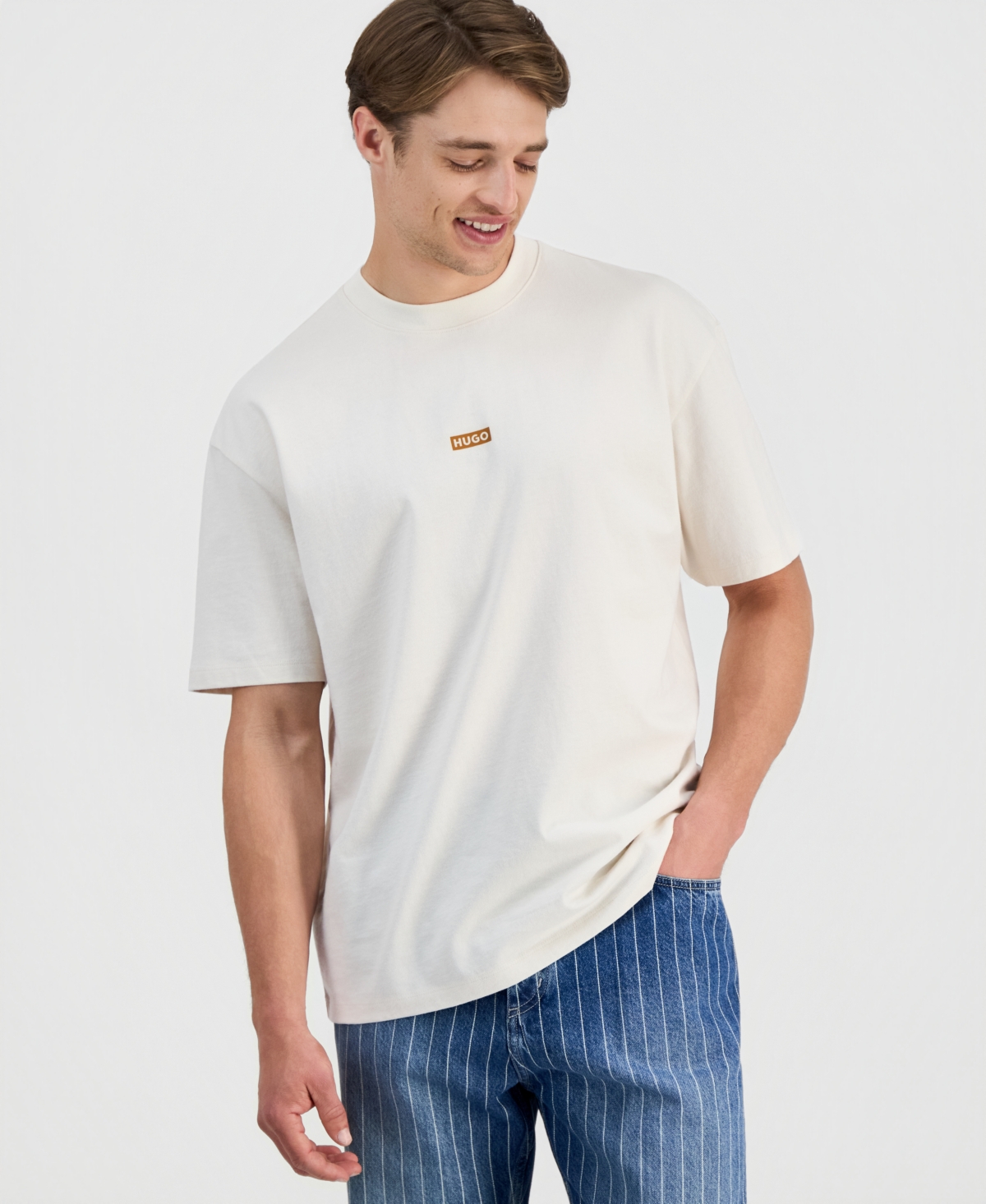 Click here for Hugo by Hugo Boss Mens Nalono T-Shirt - Open White prices