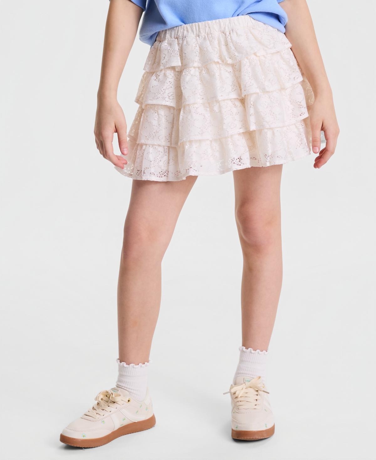 Click here for abercrombie kids Girls 7-16 Tiered Mini Skort - Wh... prices